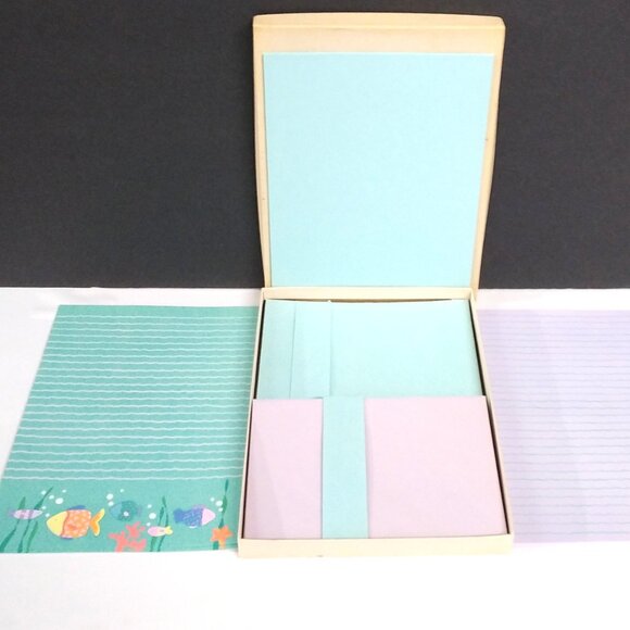 Hallmark | Office | Stationery Note Writing Set Fish Vintage Remaining ...